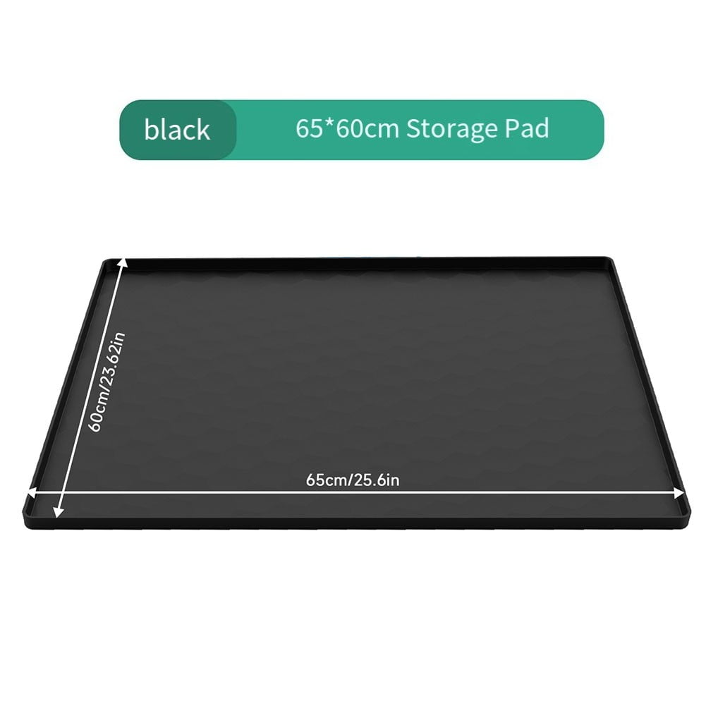 Bedside Commodes Mat,Bedside Portable Toilet Silicone Mat with Raised ...