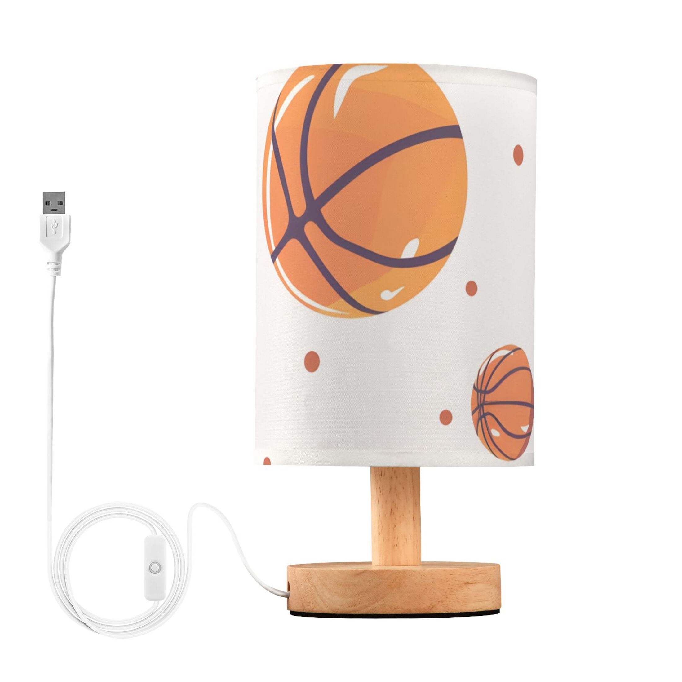 Bedside Desk Lamp LED Adorable Basketball Table Nightstand Lamps Warm ...