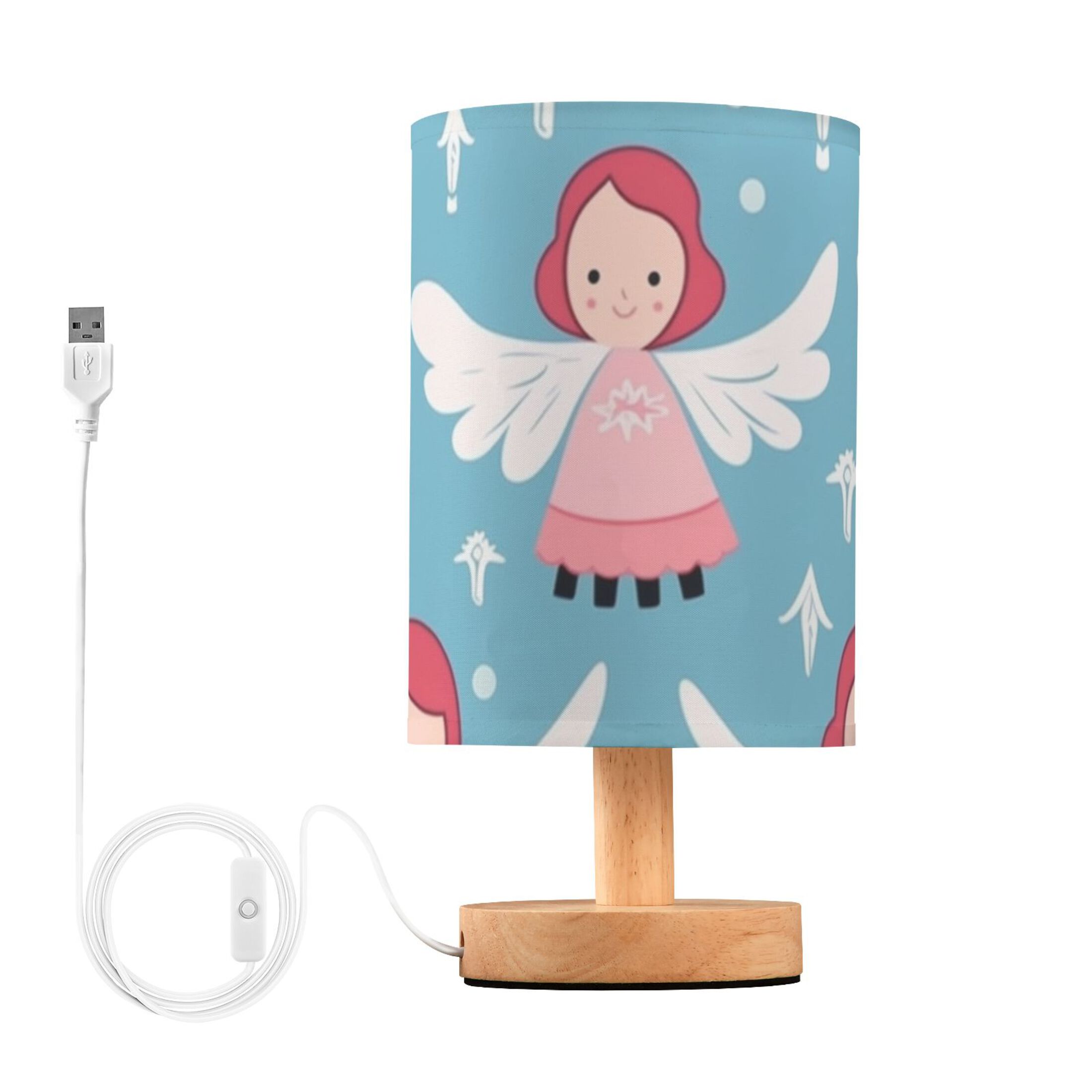 Bedside Desk Lamp LED Angels and Arrow Table Nightstand Lamps Warm ...