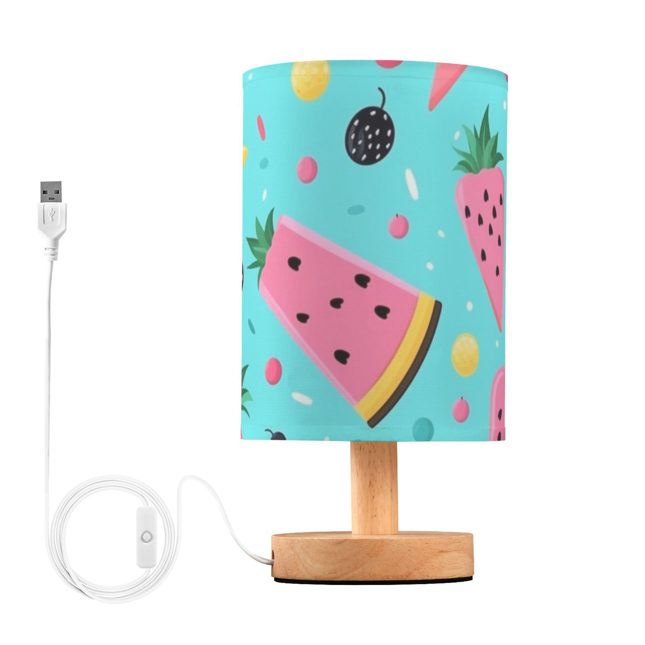 Bedside Desk Lamp LED Blackberries Watermelon Pineapple Table ...