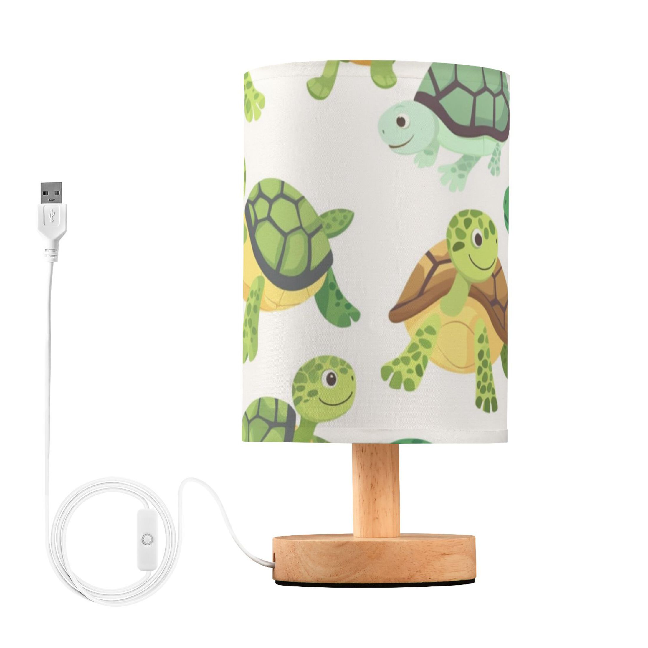 Bedside Desk Lamp LED Cute Baby Turtles Table Nightstand Lamps Warm ...
