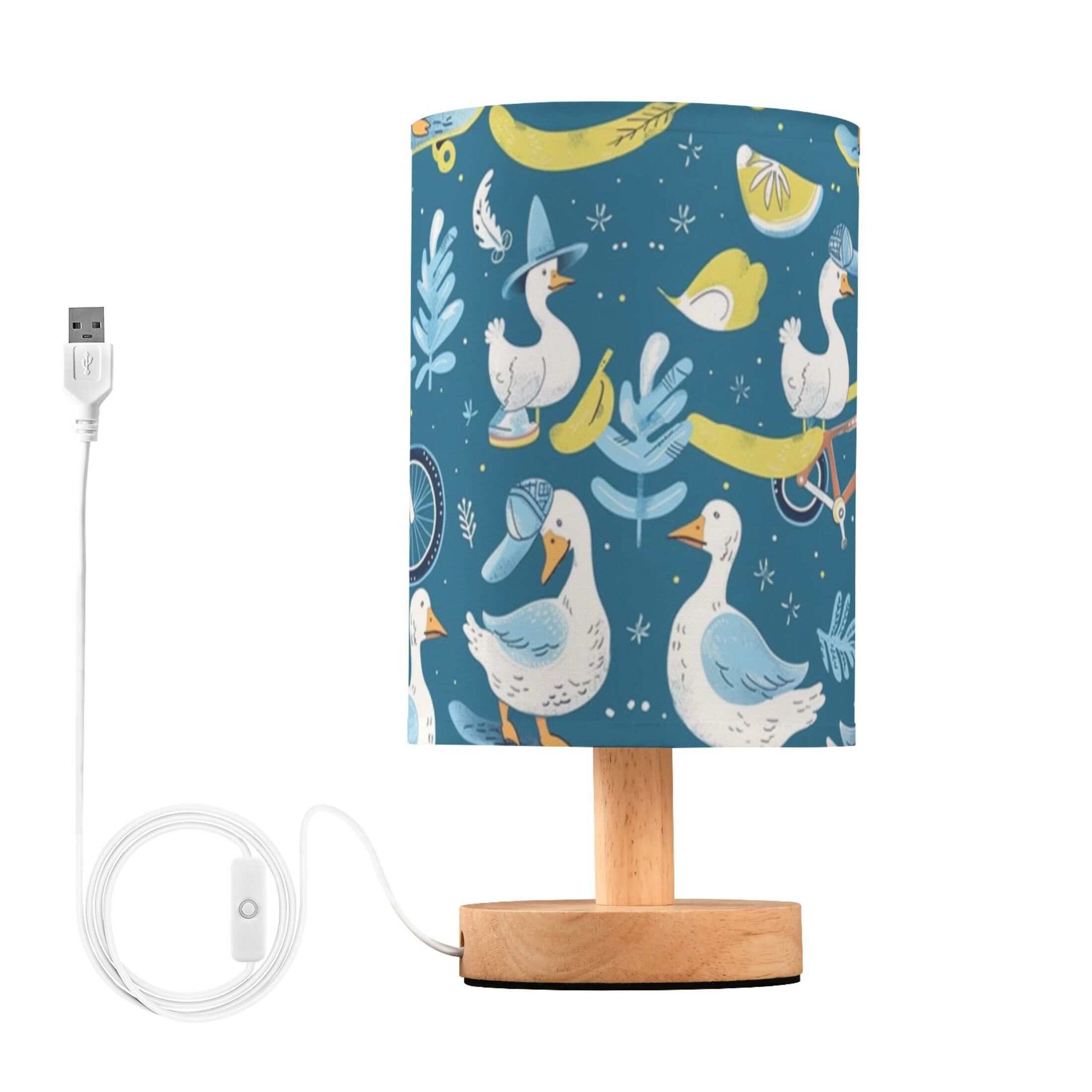 Bedside Desk Lamp LED Goose on Scooter and Fruit Table Nightstand Lamps ...