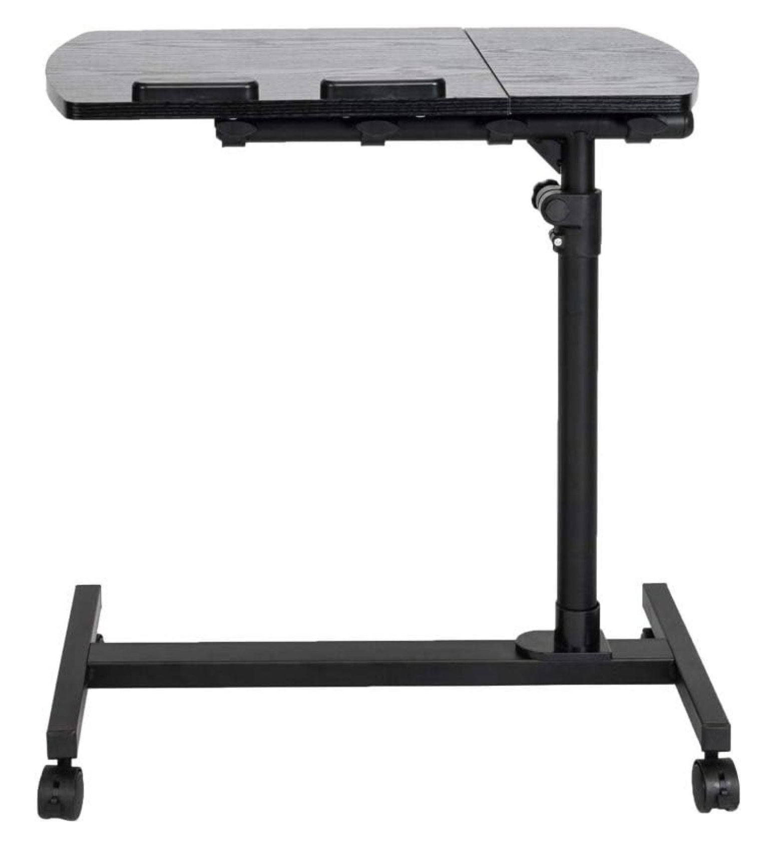 Bedside Desk Mobile Rolling Laptop Stand Tilting Table with Wheels ...