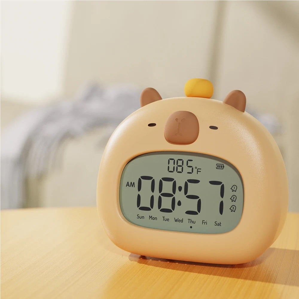 Bedside LED Clock Kids Alarm Clock Children's Sleep Trainier ...