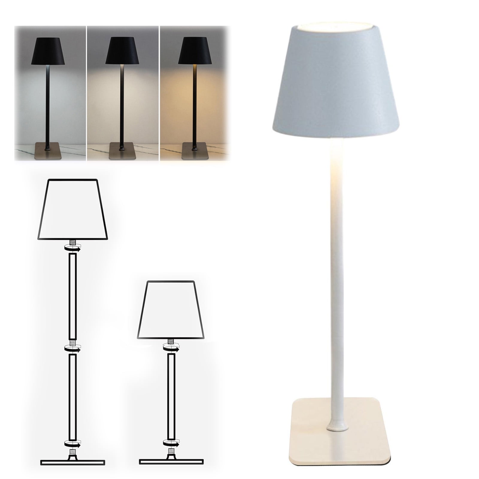 Bedside Lamps,Touch Lamp,Cordless Lamp,Rechargeable Lamp,Cordless Table ...