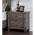 Bedside Night Piece | Classic Design Bedside Table | Wire-brushed Solid ...