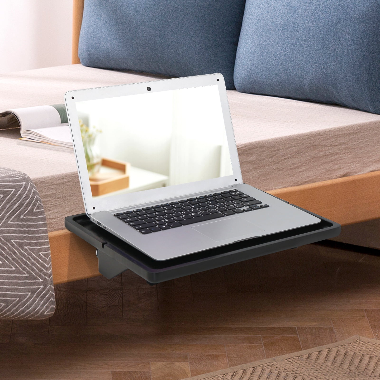 Bedside Shelf Bamboo Nightstand Tray for Bunk Bed Bedside Table Pezin ...