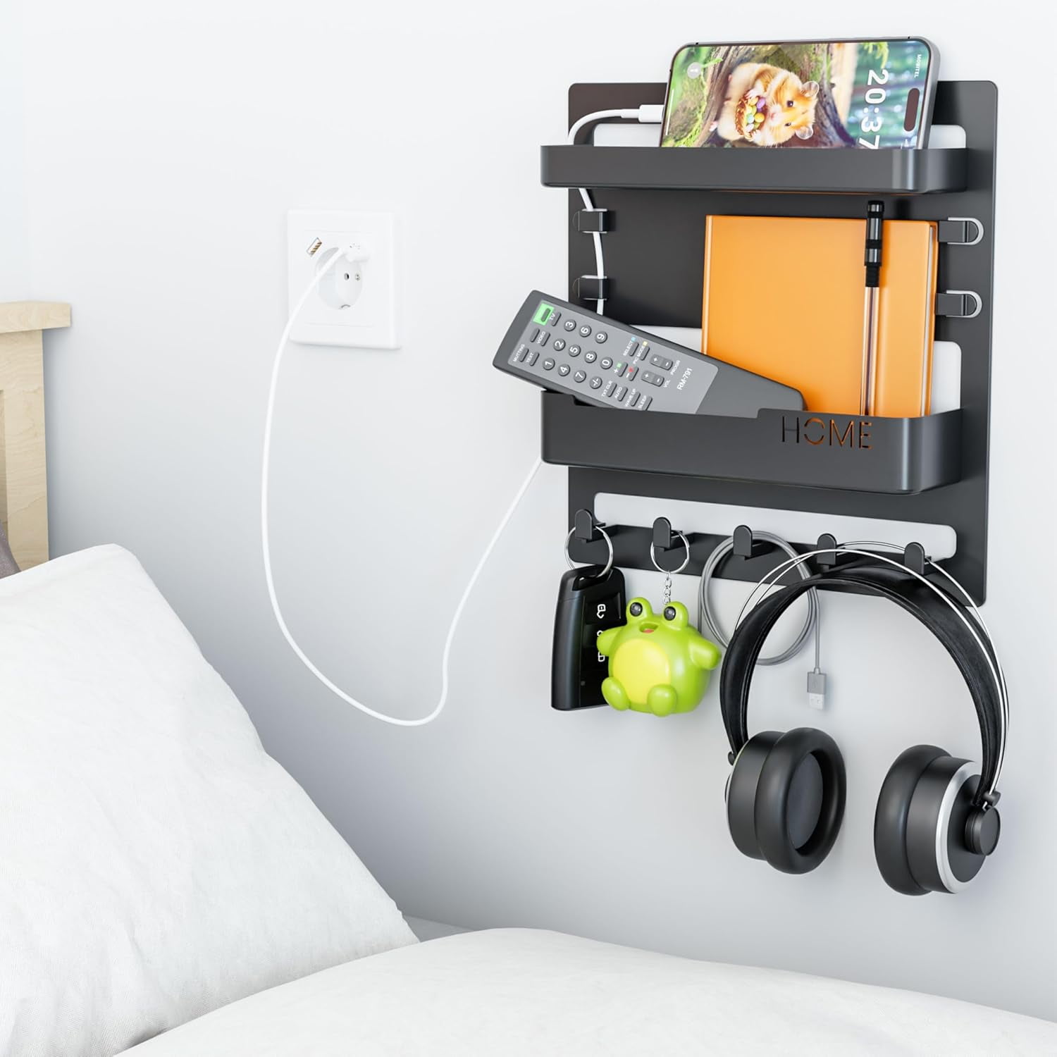 Bedside Shelf Wall Mount and Wall Nightstand for Bedroom,Rv,Dorm Room ...