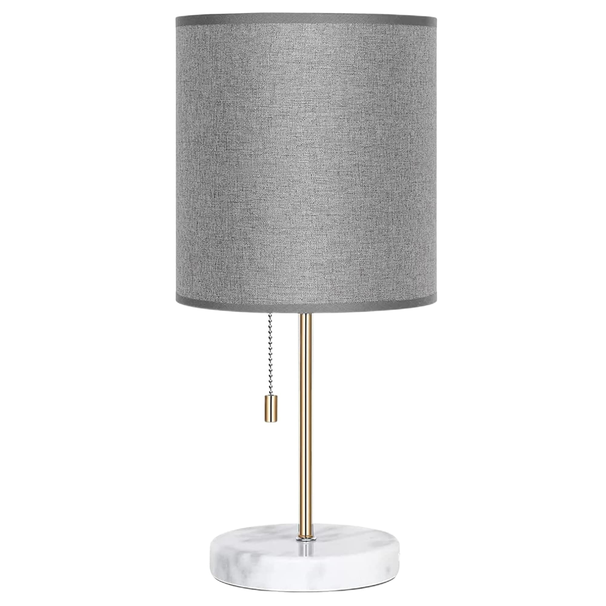 Bedside Small Lamp for Bedroom with Marble Base Gold - Walmart.com