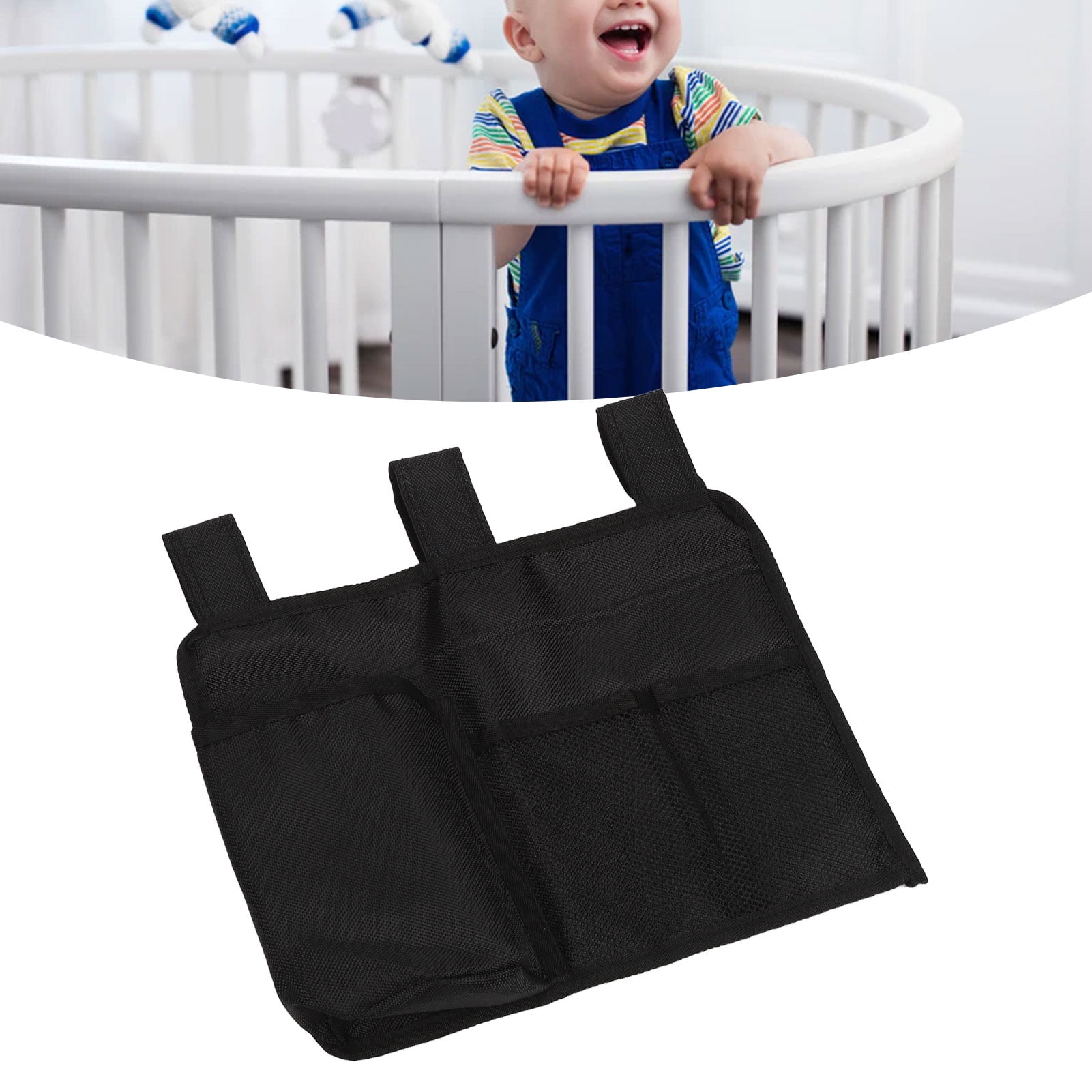 Bedside Storage Bag, Hanging Storage Organizer Bag with 8 Pockets for ...