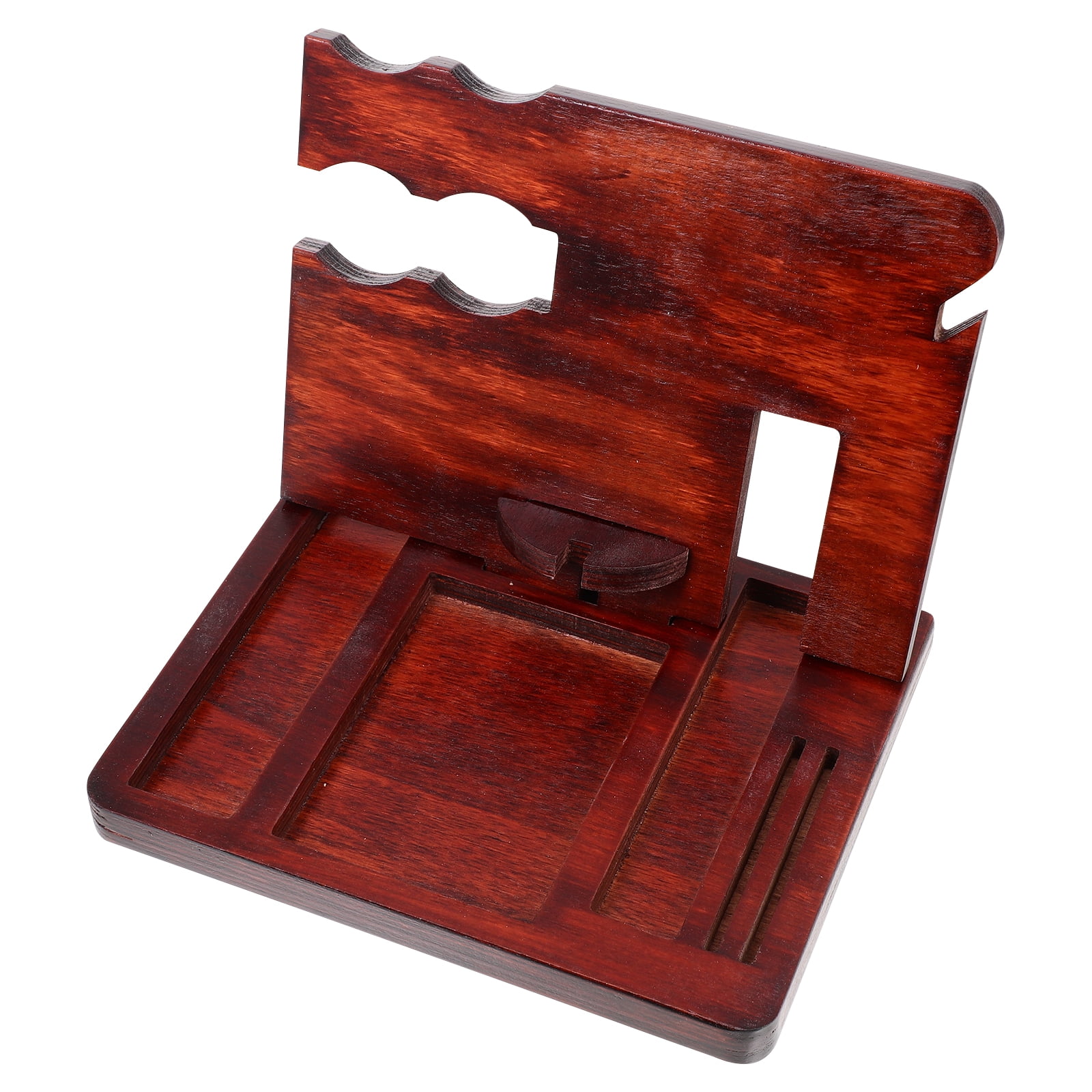 Bedside Storage Bracket Wood Desk Organizer Small Station Wallet ...