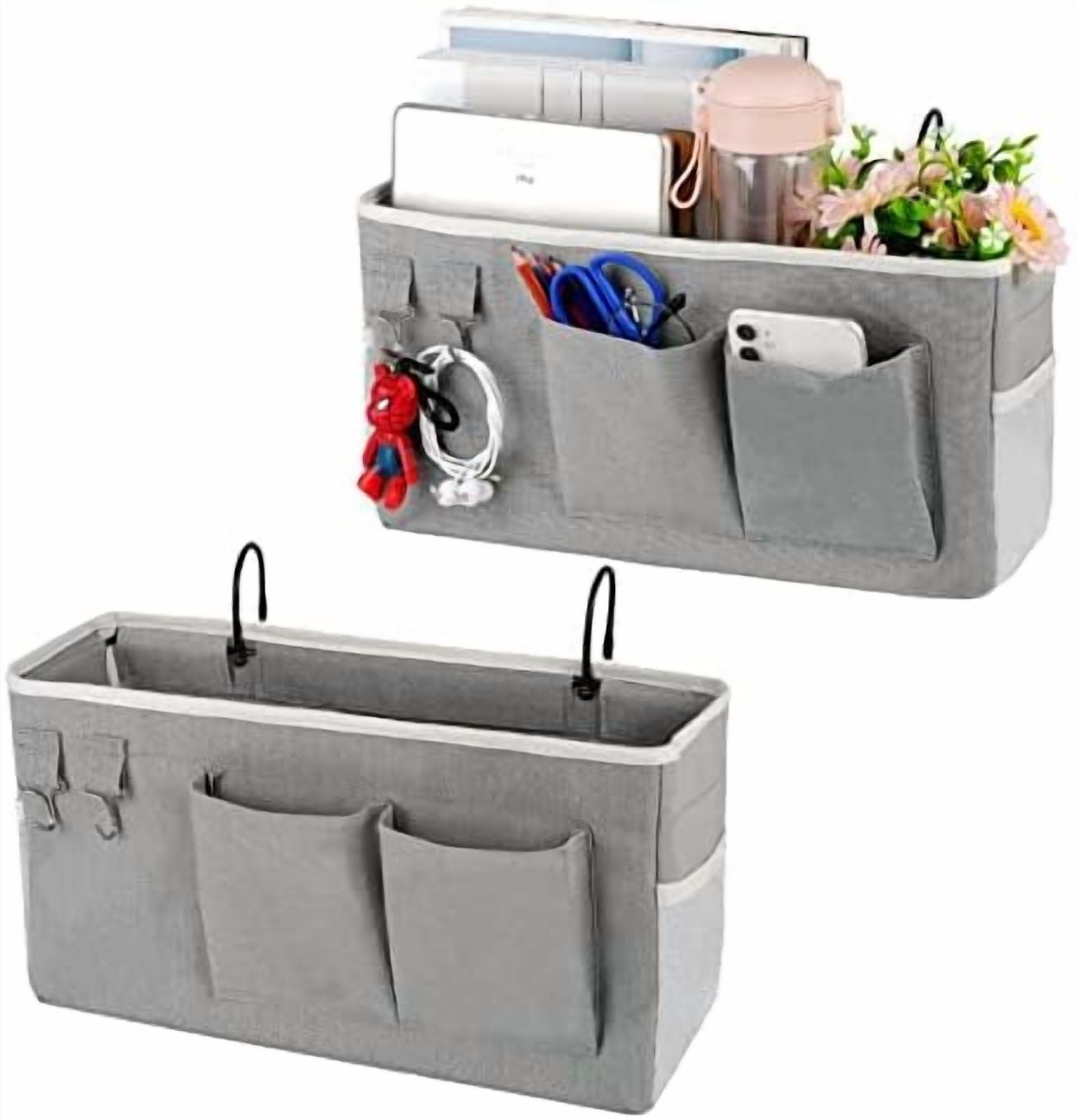 Bedside Storage Caddy/Bedside Hanging Storage Bag for Headboards Bunk ...