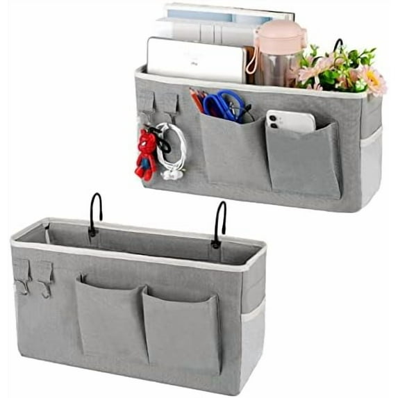 Bedside Storage Caddy/Bedside Hanging Storage Bag for Headboards Bunk ...