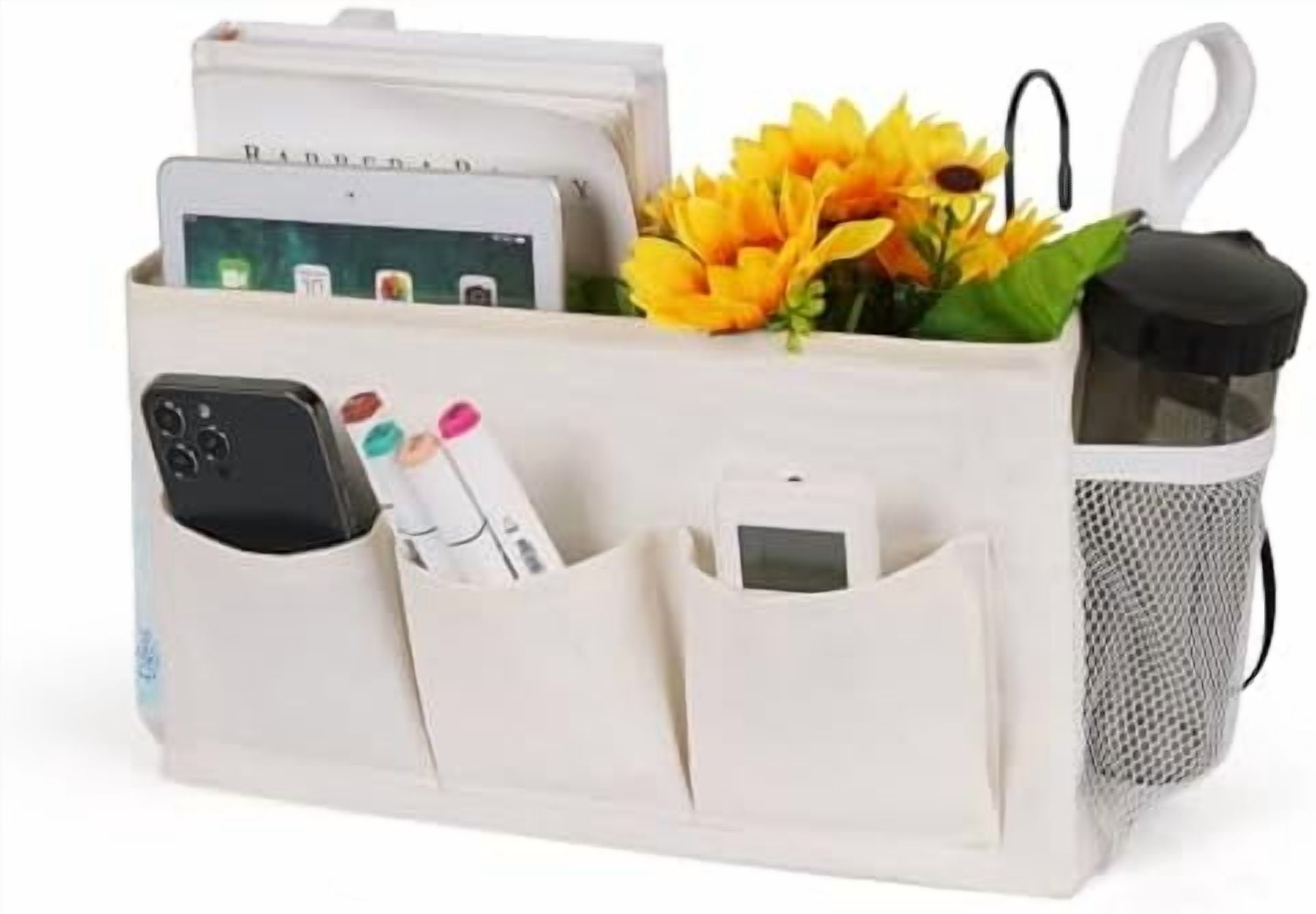 Bedside Storage Caddy/Bedside Hanging Storage Bag for Headboards Bunk ...