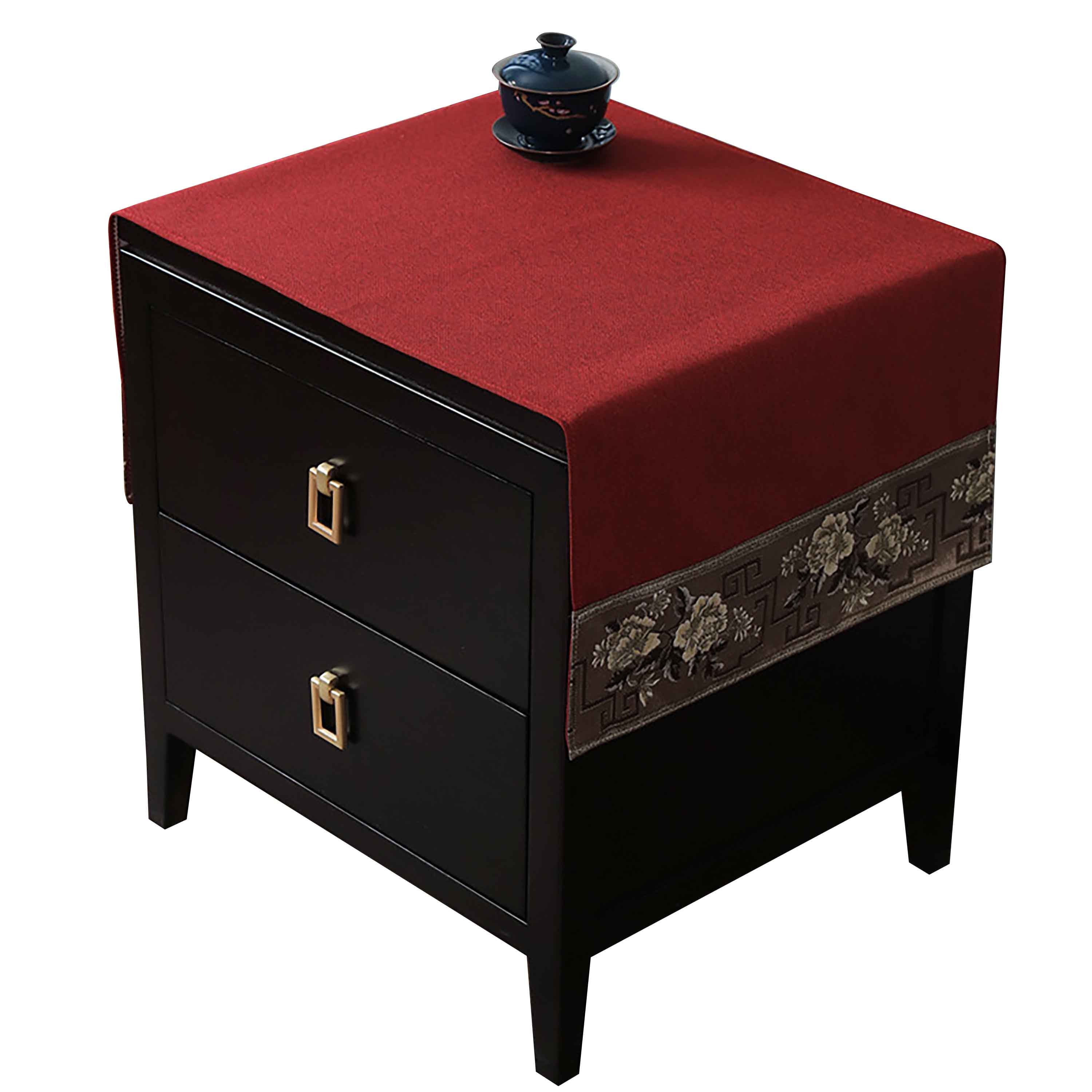 Bedside Table Cover Cloth Tablecloth Cover Washable & Anti-Slip ...
