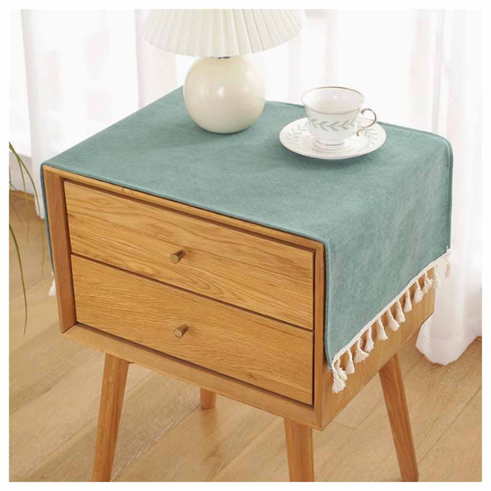 Bedside Table Cover Cloth Tablecloth, Tassel Table Cloth,Bedside Table ...