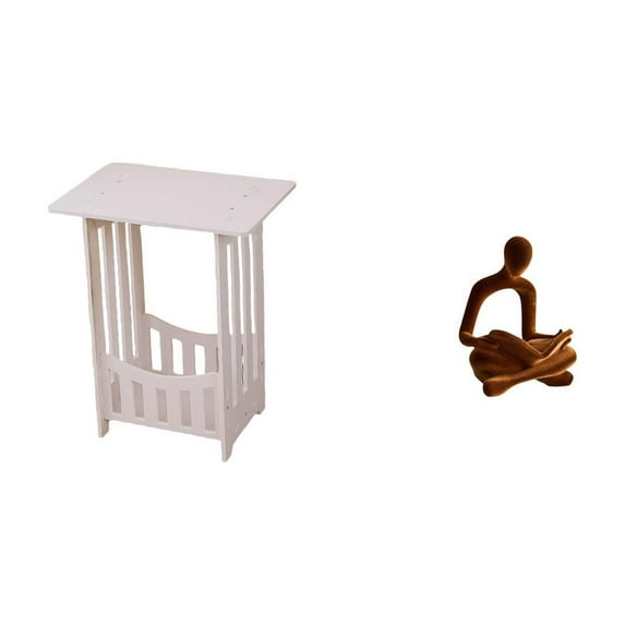 Bedside Table End Table Coffee Table PVC Wood Flocking Finish for ...