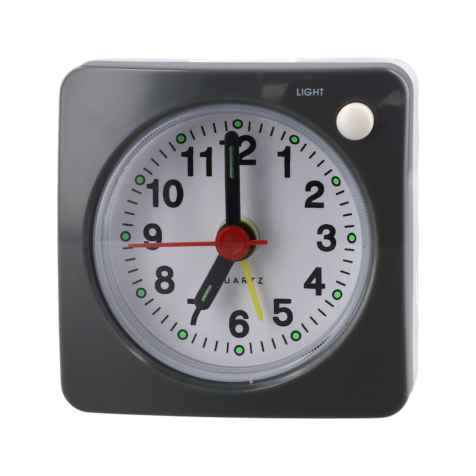 Bedside Table LED Desk Clock Mini Alarm Clock Built-in Light Compact ...