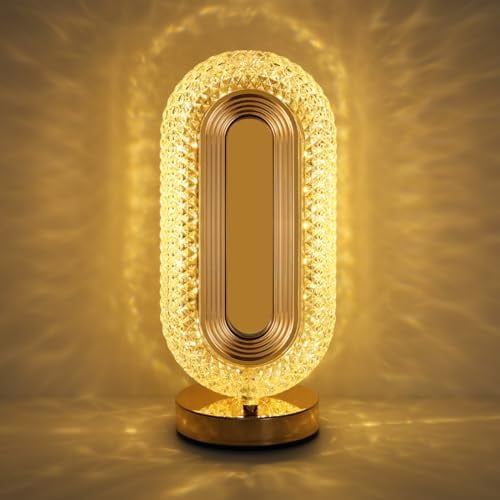 Bedside Table Lamp for Bedroom, 3 Color Dimmable Night Light with USB ...