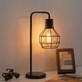 Bedside Table Lamp, Room Lighting, Marble Base Black - Walmart.com