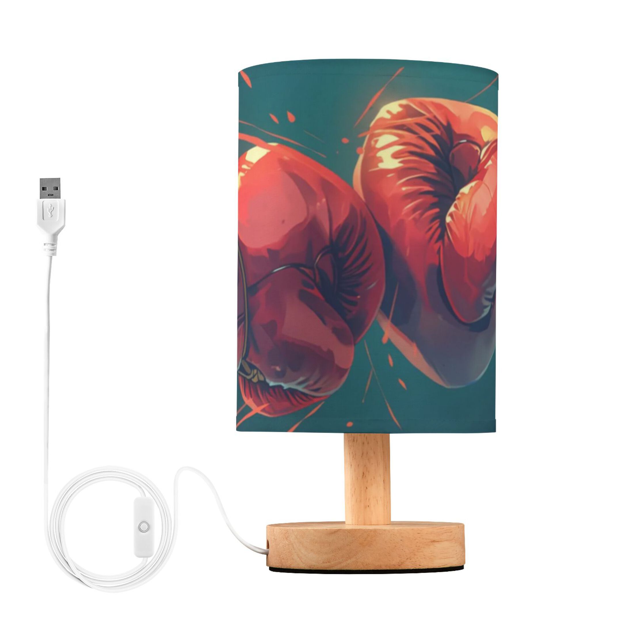 Bedside Table Lamp with USB Port , LED Nightstand Lamp with Linen ...