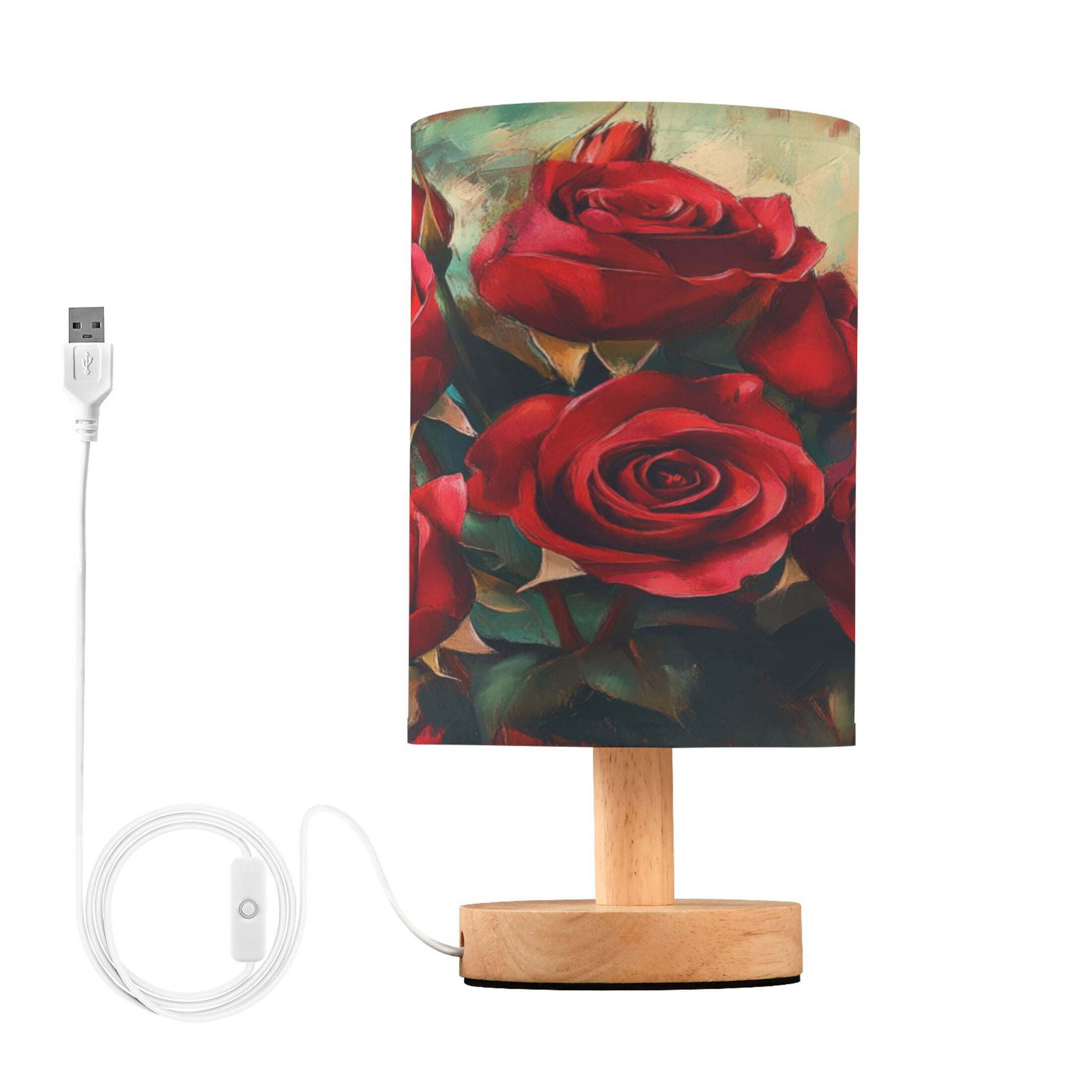 Bedside Table Lamp with USB Port , LED Nightstand Lamp with Linen ...