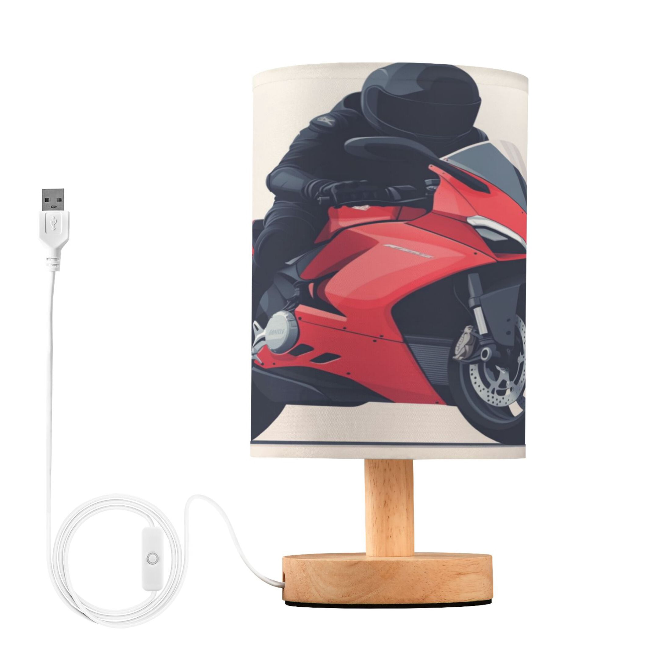 Bedside Table Lamp with USB Port , LED Nightstand Lamp with Linen ...