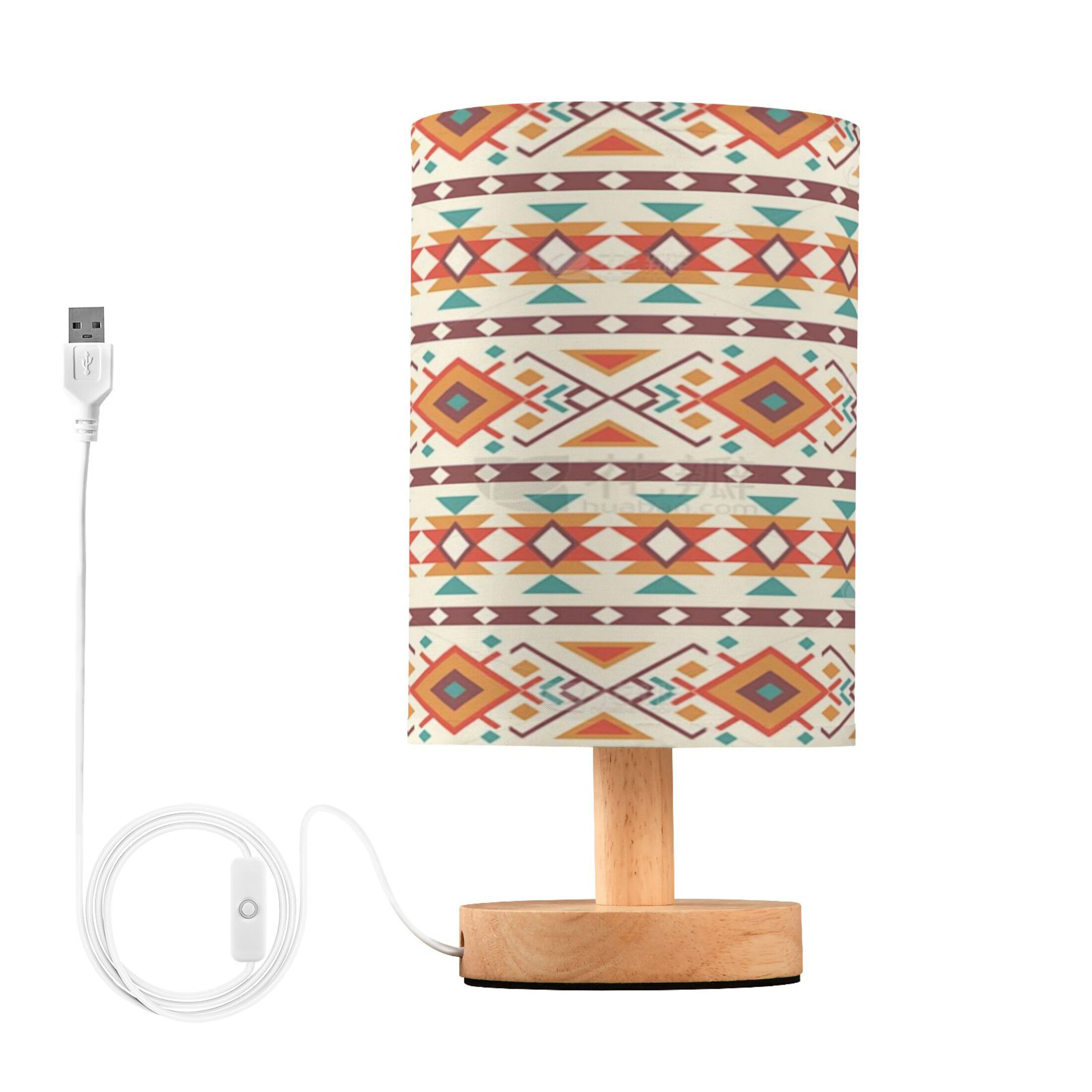 Bedside Table Lamp with USB Port , LED Nightstand Lamp with Linen ...