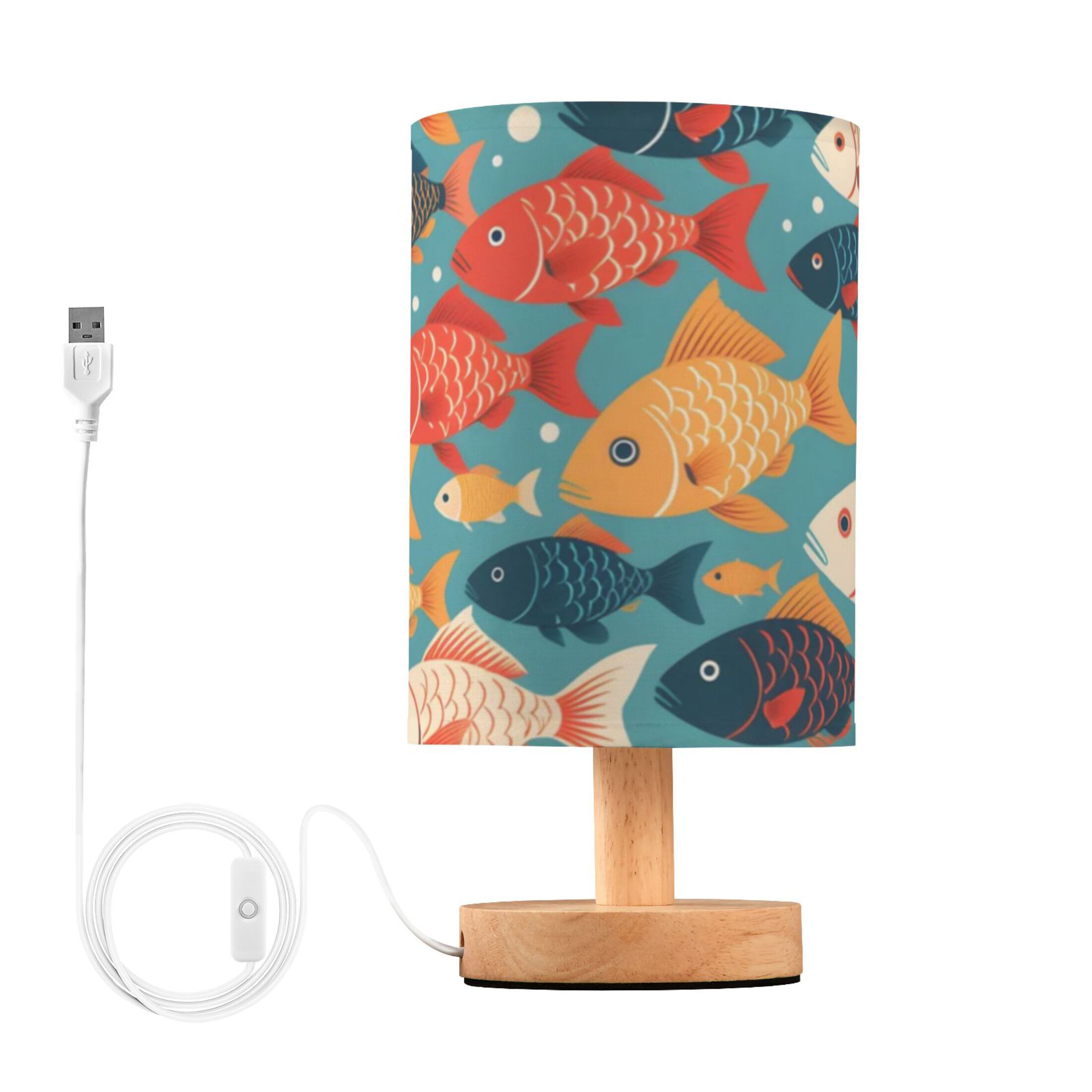 Bedside Table Lamp with USB Port , LED Nightstand Lamp with Linen Fabric Shade for Living Room ...
