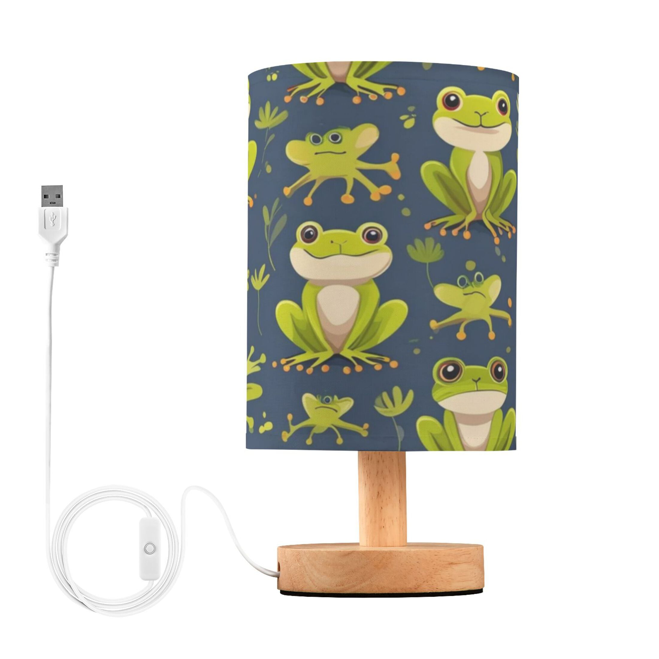 Bedside Table Lamp with USB Port , LED Nightstand Lamp with Linen ...
