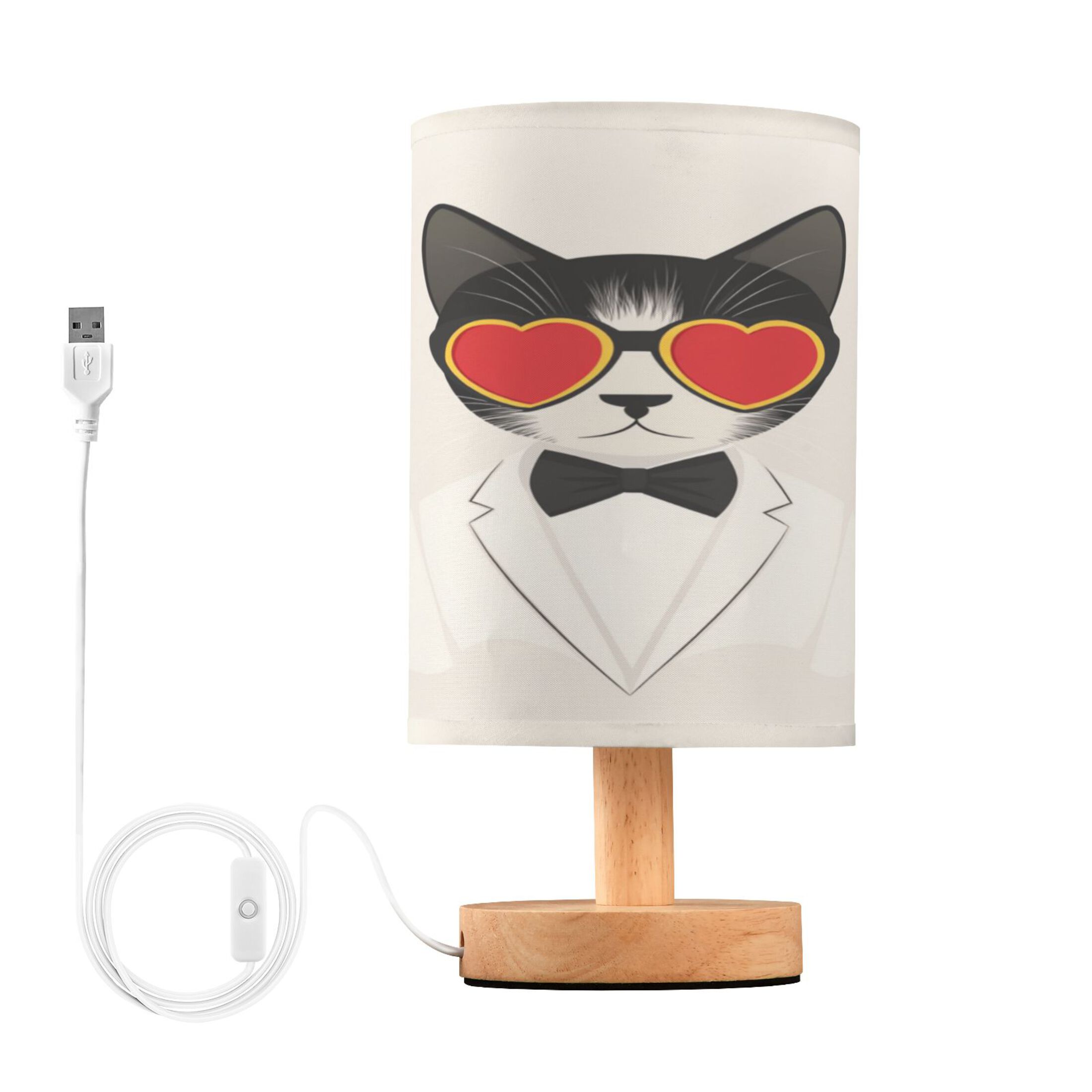 Bedside Table Lamp with USB Port , LED Nightstand Lamp with Linen ...