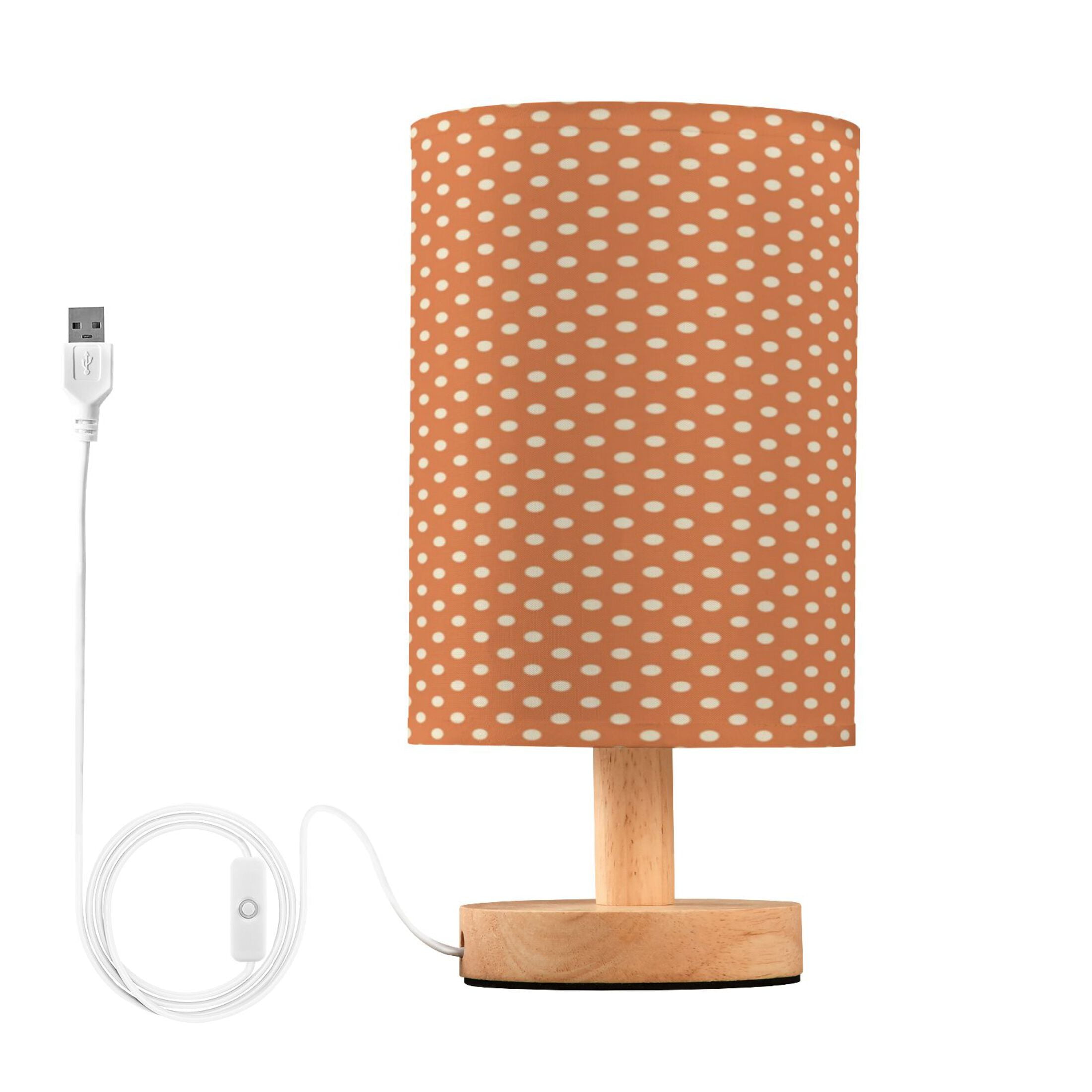 Bedside Table Lamp with USB Port , LED Nightstand Lamp with Linen Fabric Shade for Living Room ...