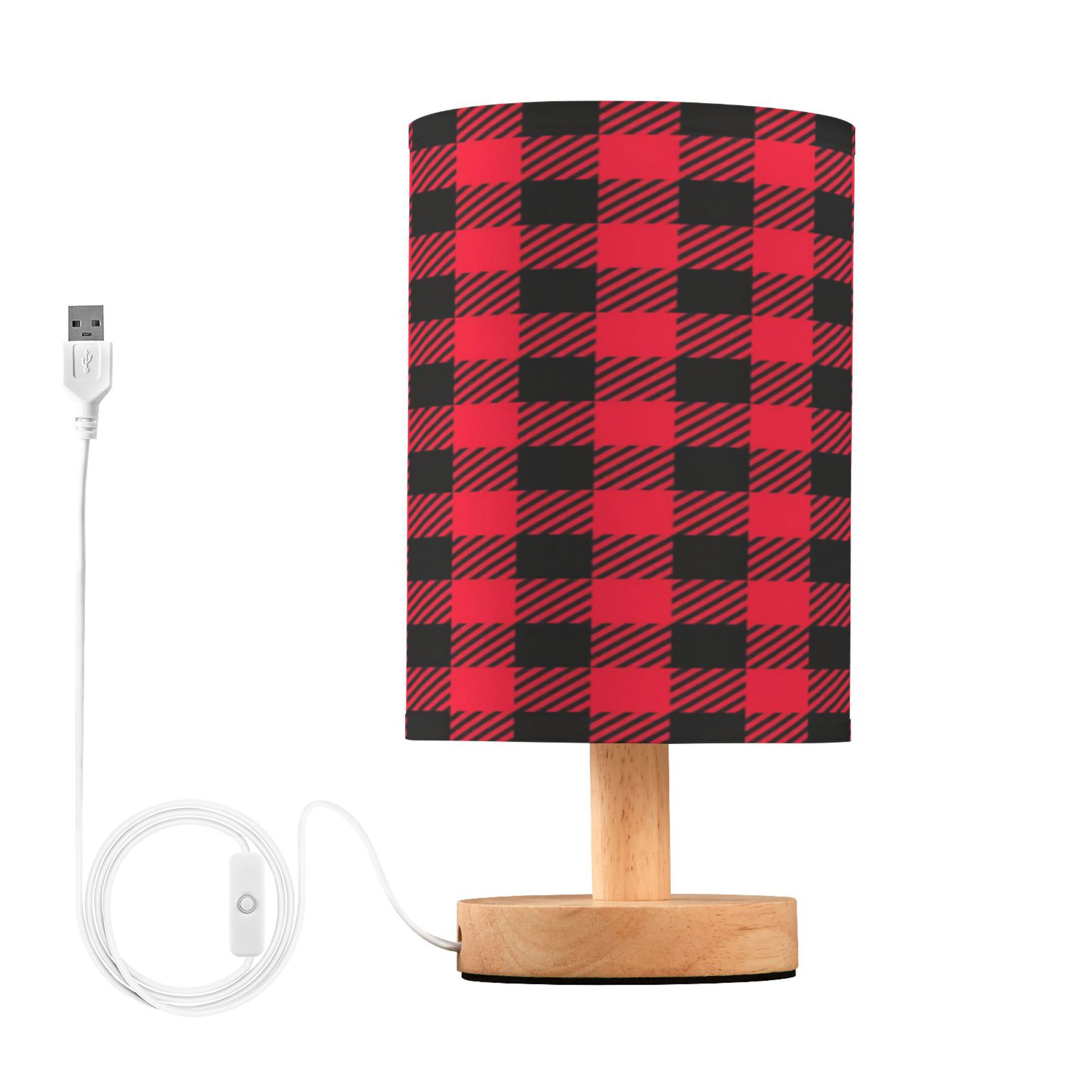 Bedside Table Lamp with USB Port , LED Nightstand Lamp with Linen ...