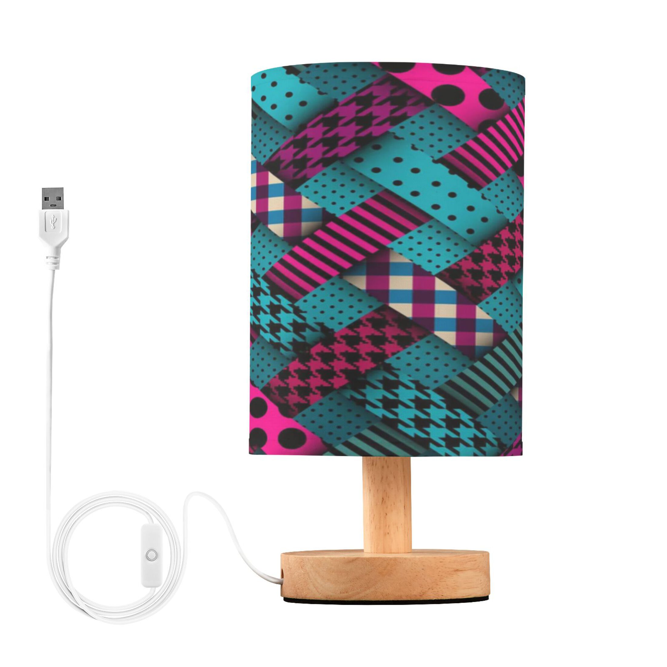 Bedside Table Lamp with USB Port , LED Nightstand Lamp with Linen ...