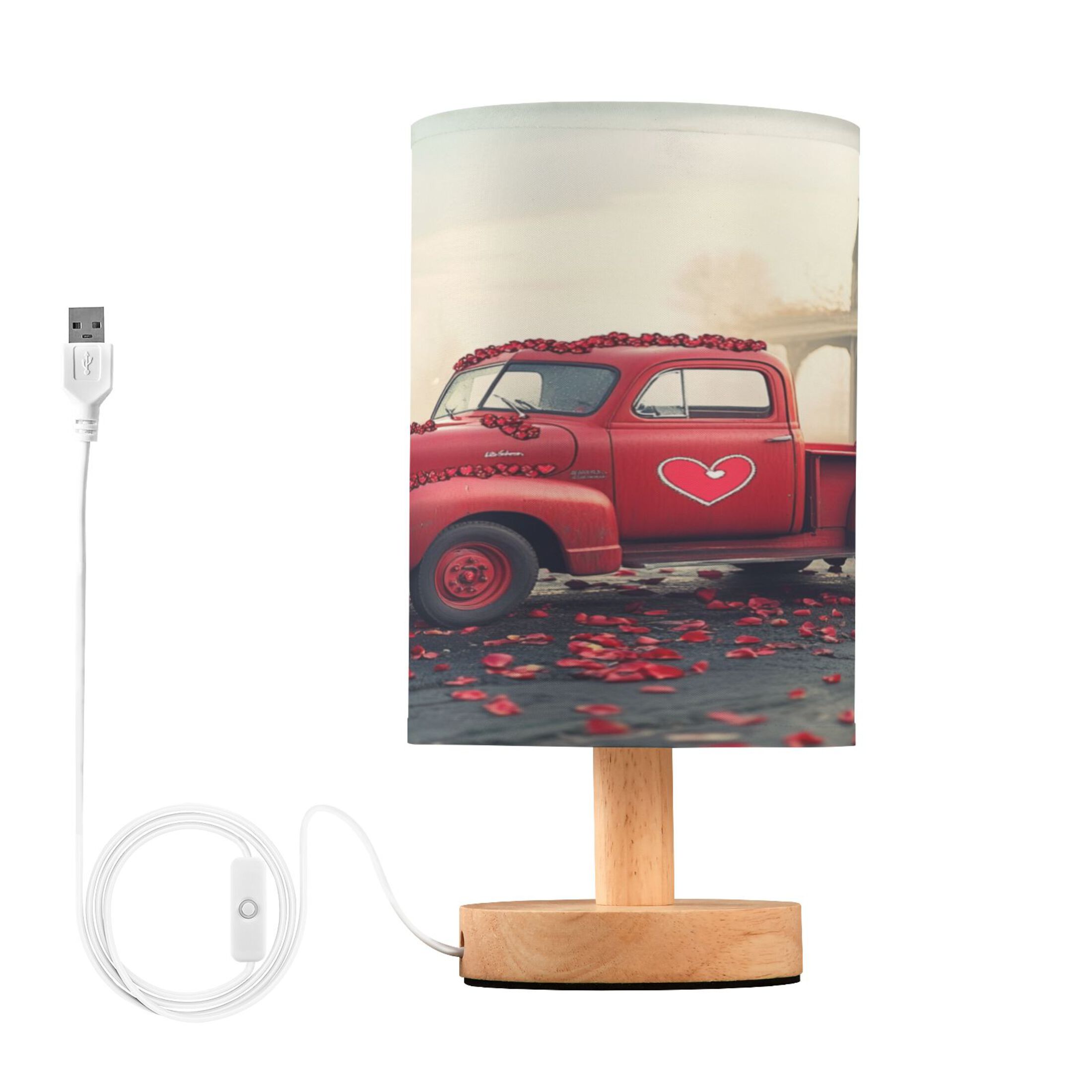 Bedside Table Lamp with USB Port , LED Nightstand Lamp with Linen ...