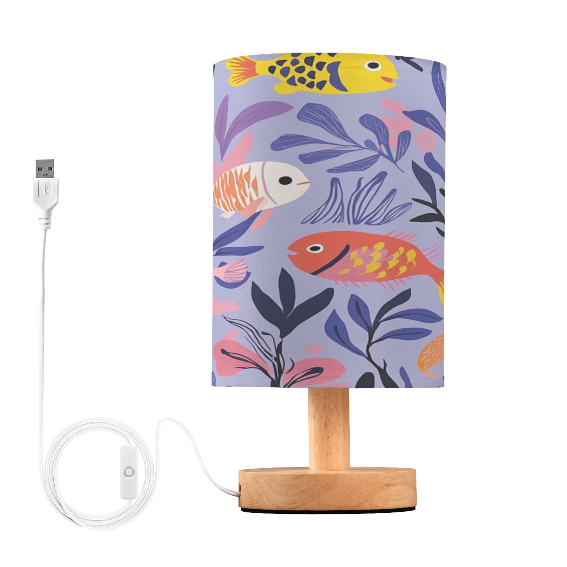 Bedside Table Lamp with USB Port , LED Nightstand Lamp with Linen ...