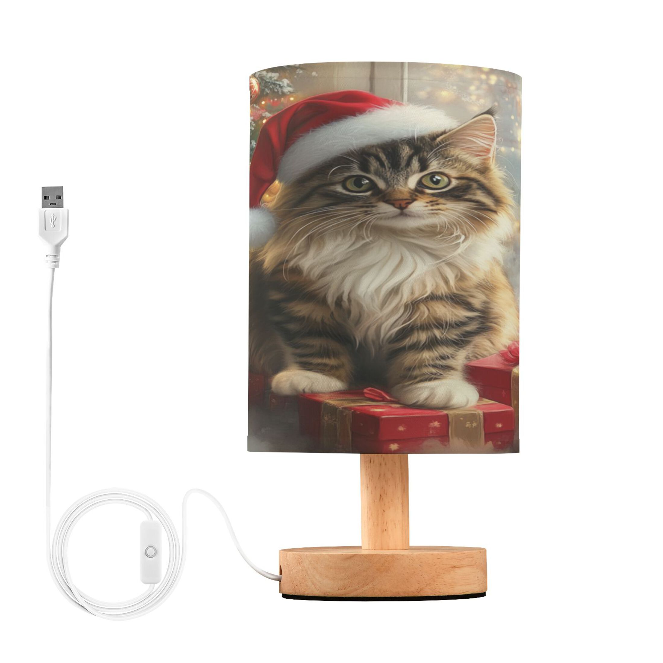 Bedside Table Lamp with USB Port , LED Nightstand Lamp with Linen ...