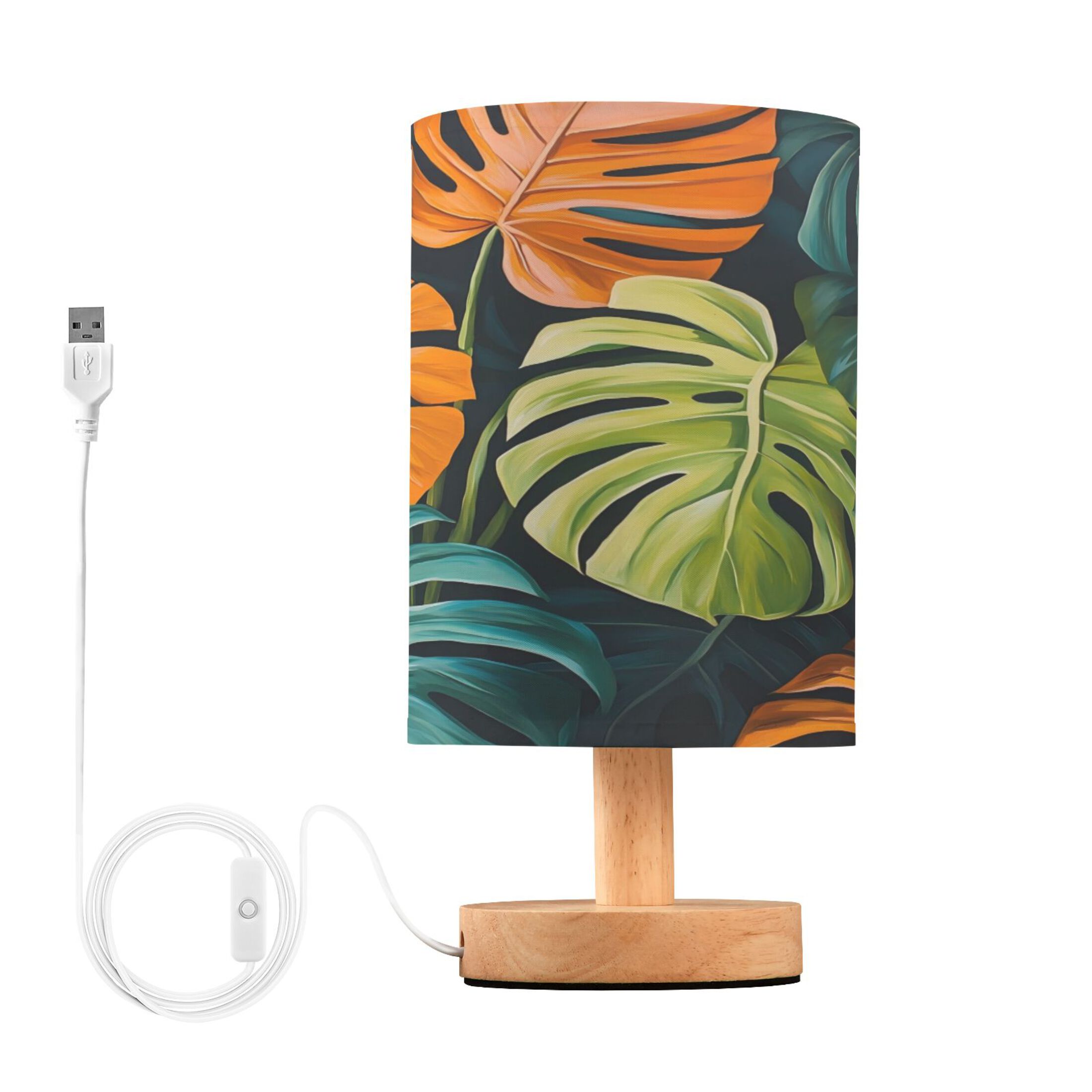 Bedside Table Lamp with USB Port , LED Nightstand Lamp with Linen ...
