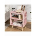 Bedside Table, Modern Open Storage Side Table, Double-Tier Nightstand ...