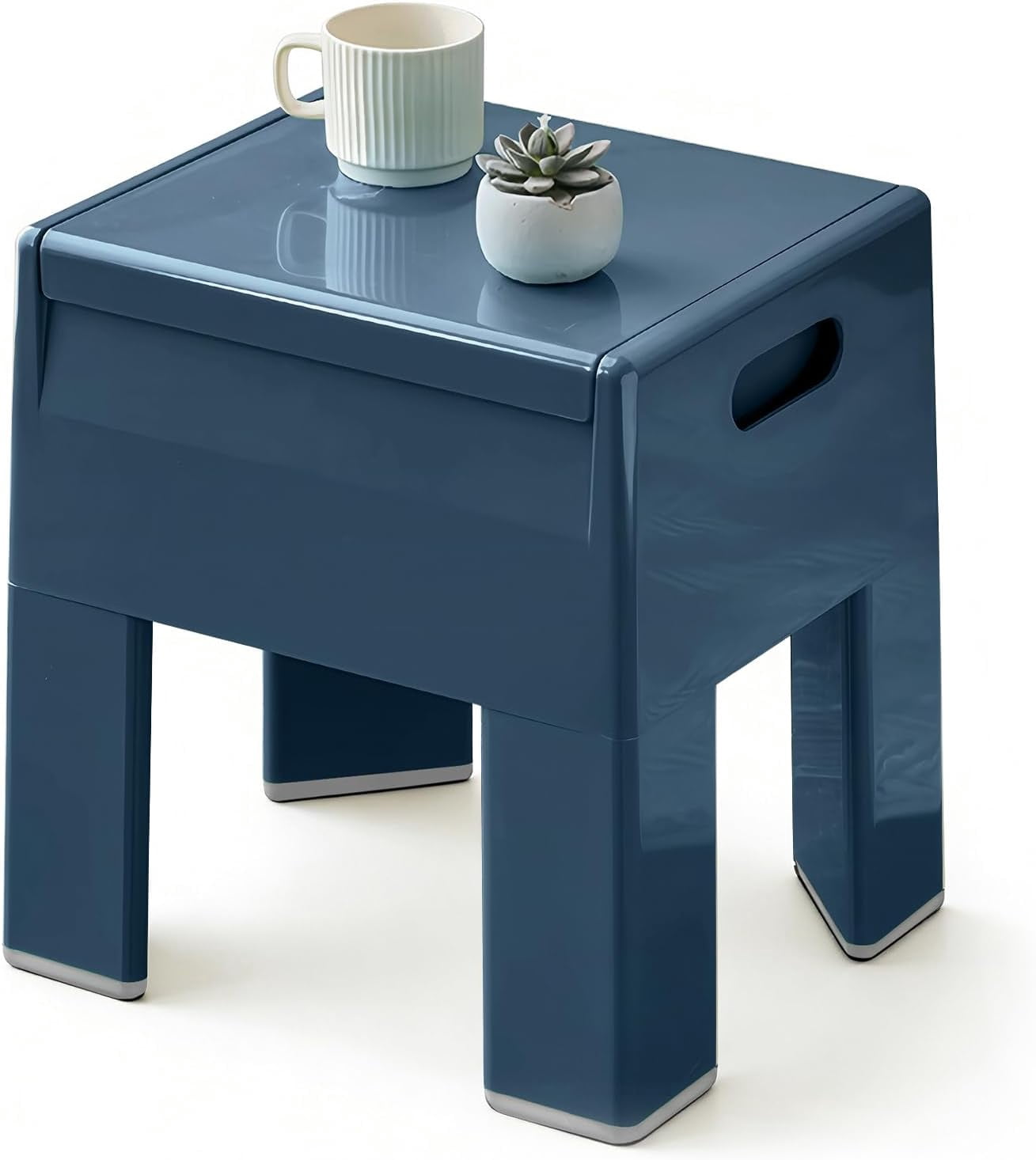 Bedside Table with Storage Space Multifunctional Plastic End Table ...