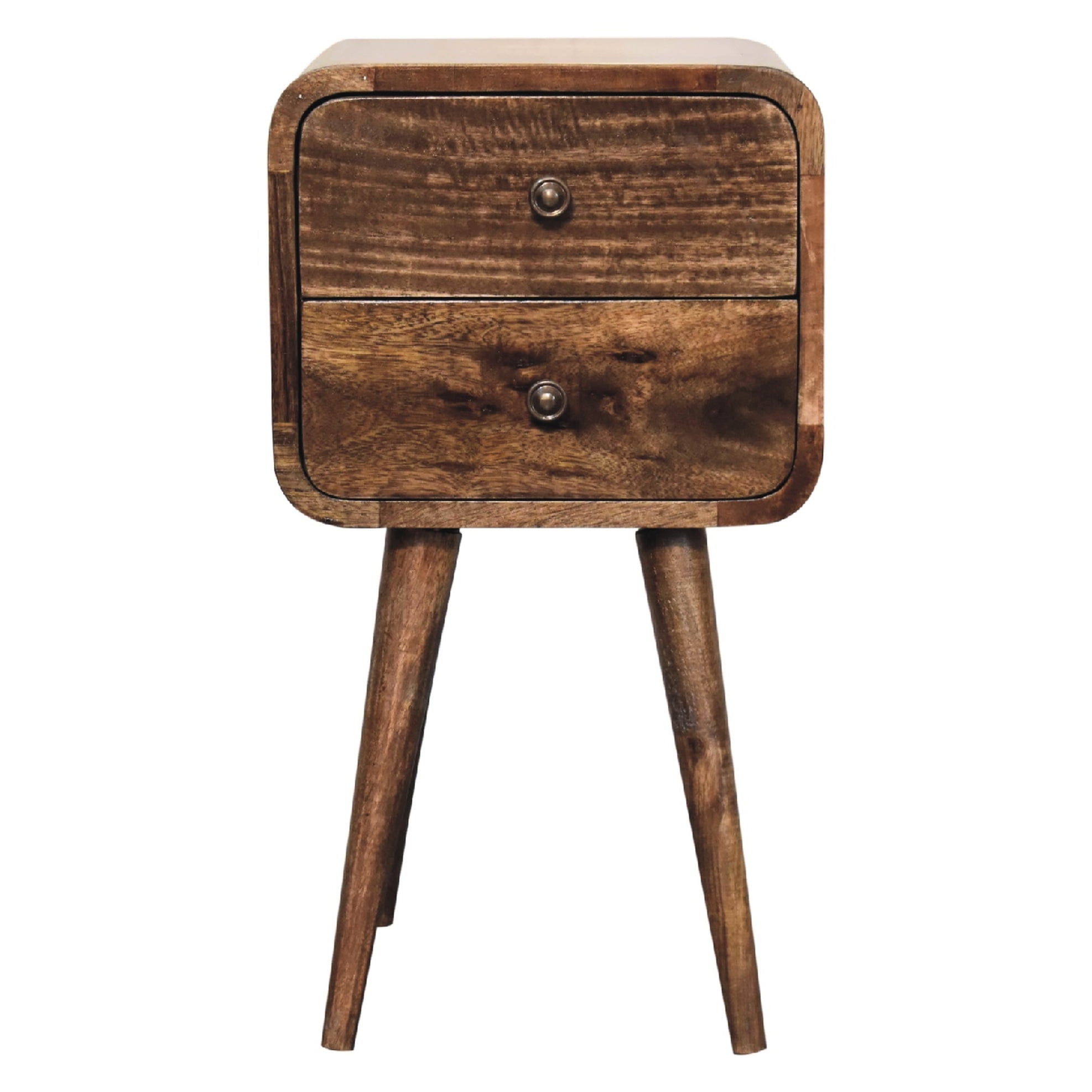 Bedside Table With 4 Nordic Style Legs And 2 Feature Contemporary Solid ...