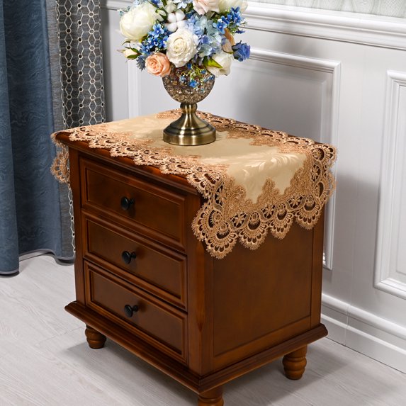 Bedside Tablecloth Table Runner Cloth Doilies for Dressers End Tables ...
