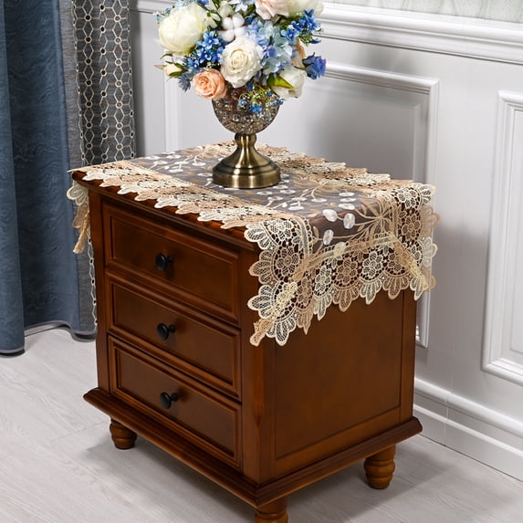 Bedside Tablecloth Table Runner Cloth Doilies for Dressers End Tables ...