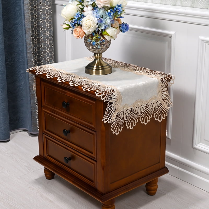 Bedside Tablecloth Table Runner Cloth Doilies for Dressers End Tables ...