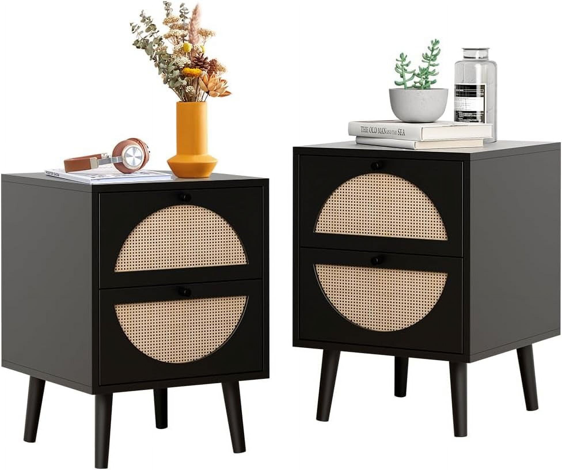 Bedside Tables Side Tables Bedroom Dresser, Mid Century Modern Dresser ...