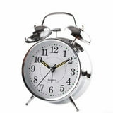 Bedside Traditional Classic Saxon Wind Up Double Bell Alarm Clock ...