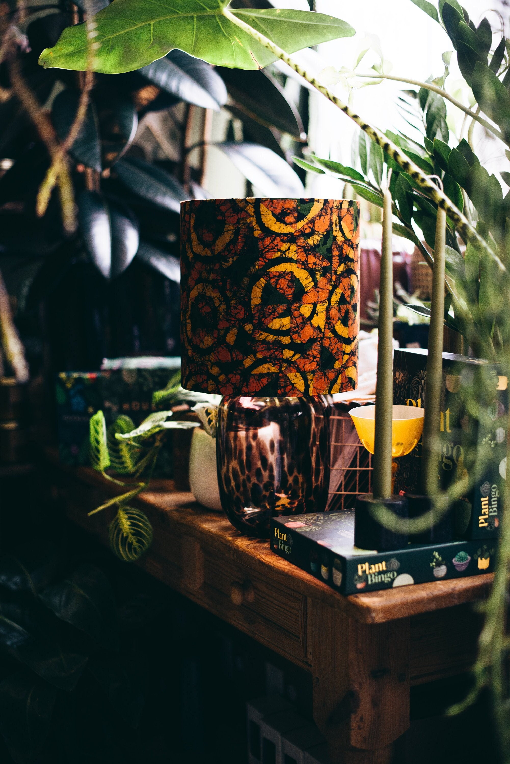 Bedside pendant drum lampshade, ceiling, table or standing handmade ...