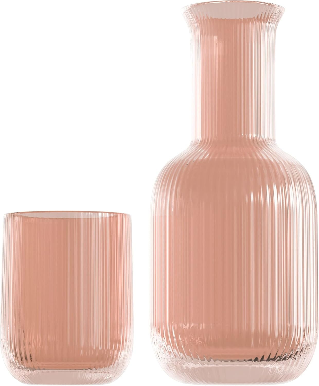 Bedside water bottle with glass | 28 oz water bottle and matching glass ...