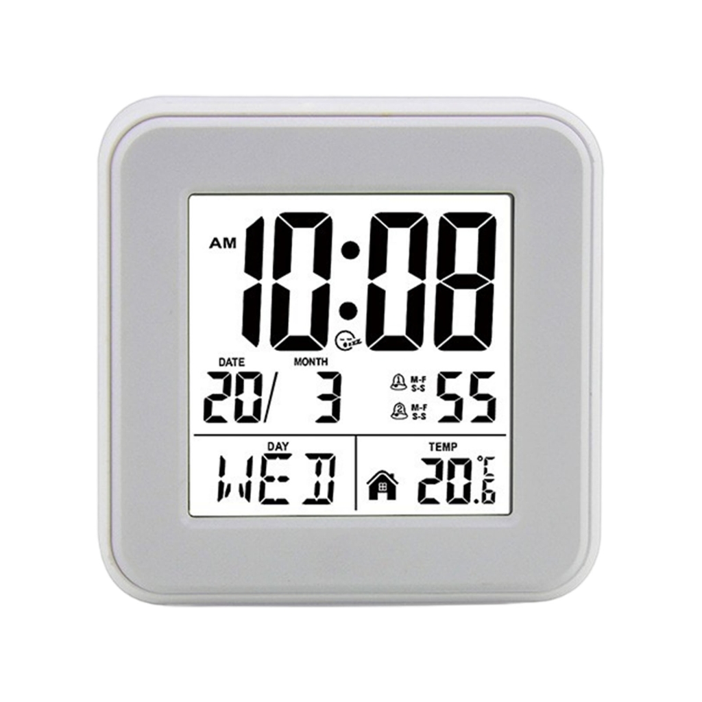 Bedsides Alarm Clock for Students with Date Day Time and Temperature ...