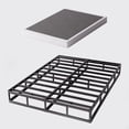 Bedsnus, Queen Heavy Duty Metal Box Spring, 9 Inch, Fabric Cover ...